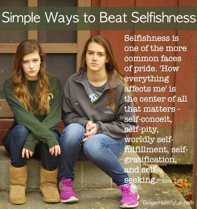 Simple and Do-Able Ways to Beat Selfishness Today | Ginger Harrington